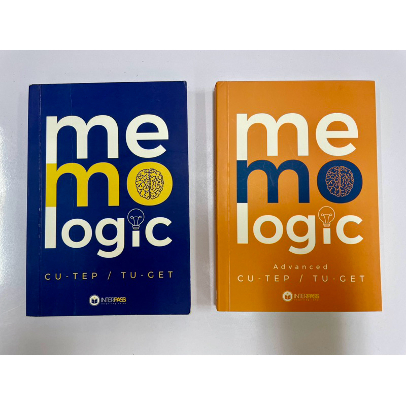 หนังสือคำศัพท์ภาษาอังกฤษ Memologic CU-TEP & TU-GET | Shopee Thailand
