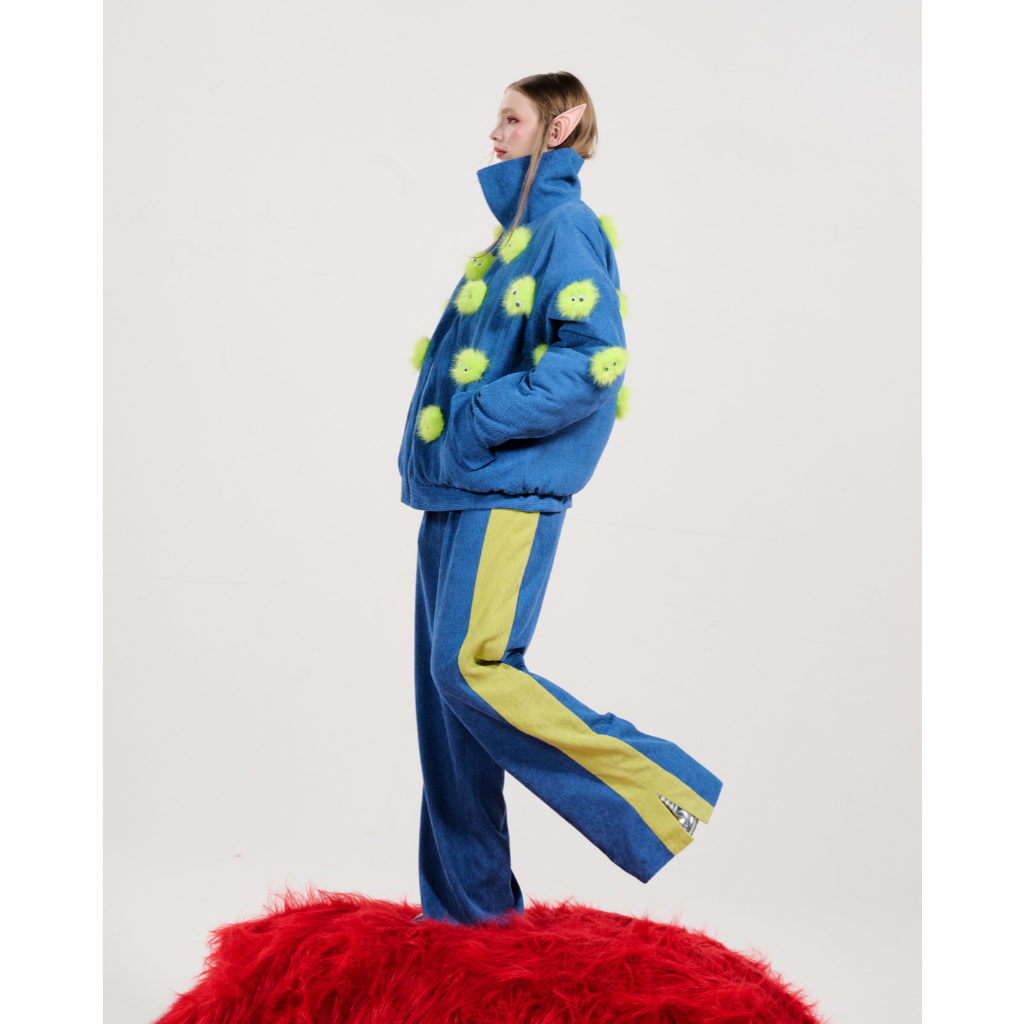 The SRT X13 Monster Slit Pants (TPN232) - กางเกงเอวสูงขายาวทรงกระบอกผ้า ...