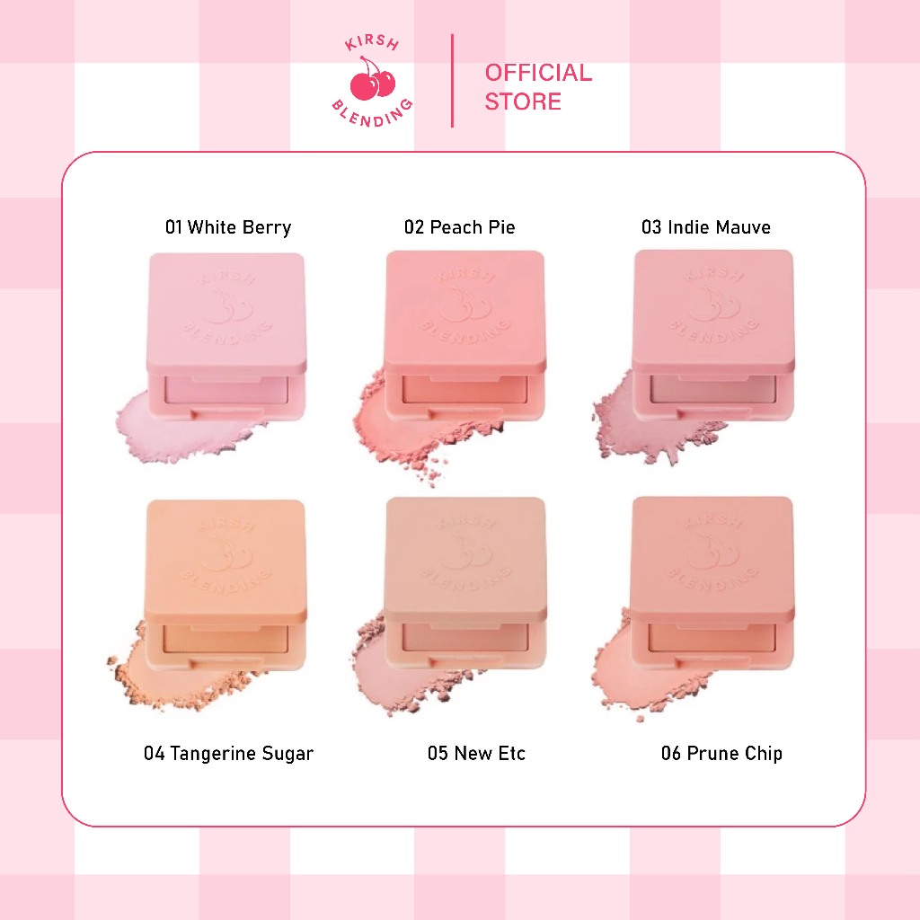 KIRSH BLENDING - CHEWING BLUR CHEEK (Brick, beige, deep pink, Nude ...