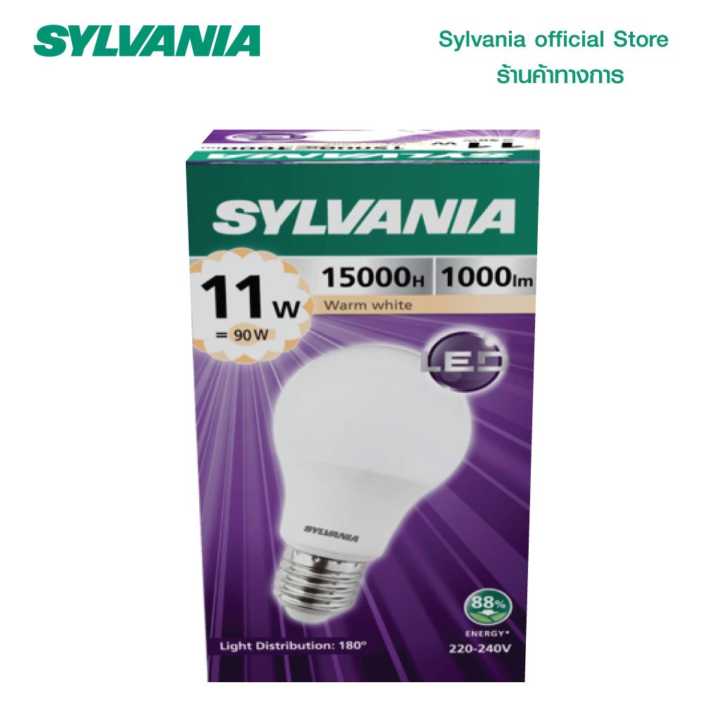 หลอดไฟ LED SYLVANIA ToLEDo Basic Plus A60 11W ขั้ว E27 แสง WarmWhite | Shopee Thailand