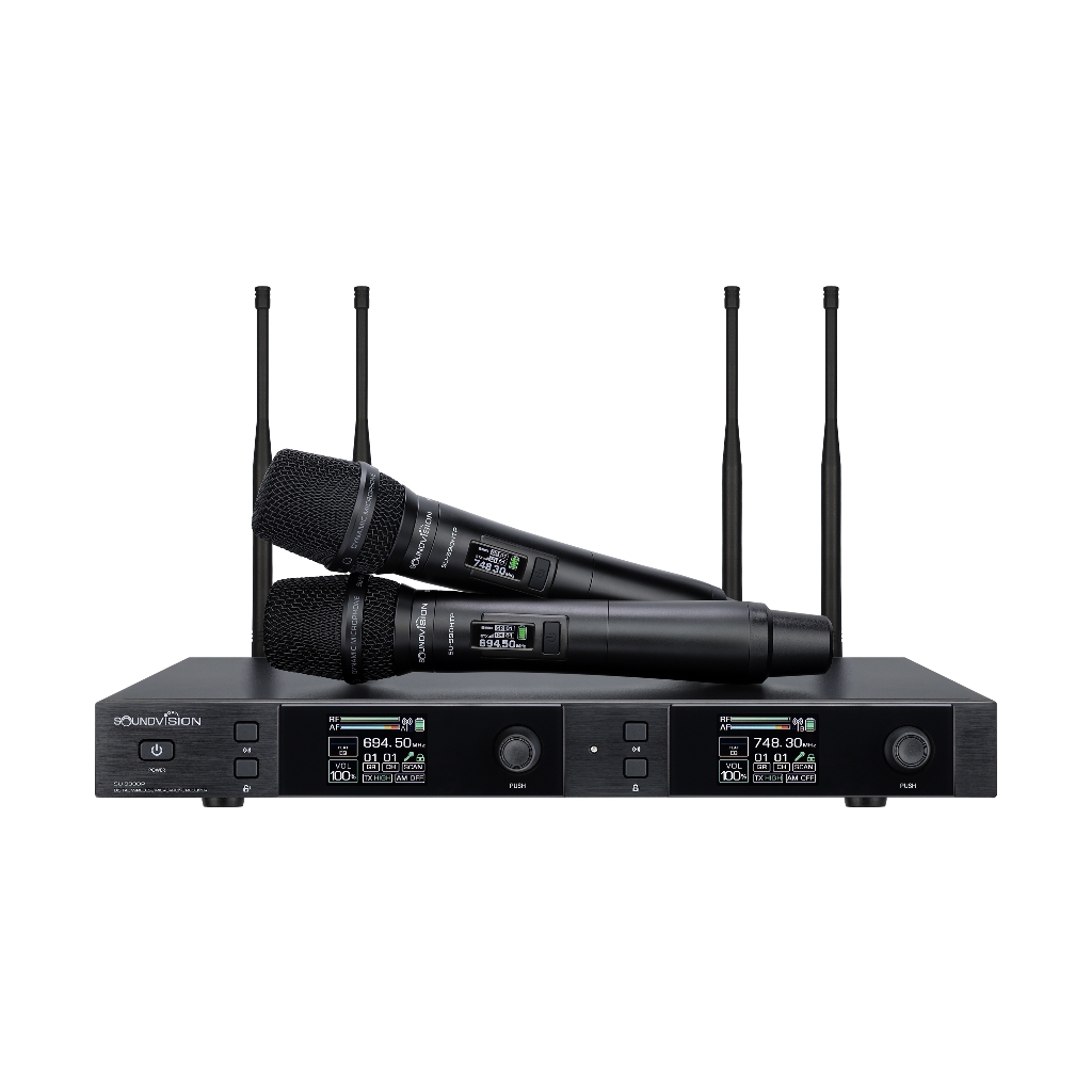 SOUNDVISION SU-990D/HTP ชุดไมค์ไร้สายมือถือคู่ ระบบ Digital UHF 180 CH ...
