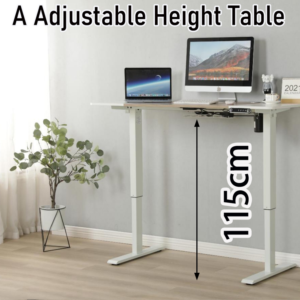 【Smart table】140cm*60cm โต๊ะปรับความสูงได้ โต๊ะเกมทํางาน โต๊ะยกไฟฟ้า ...