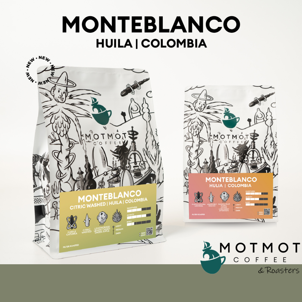 Colombia Huila Monteblanco (Anaerobic Washed) | เมล็ดกาแฟคั่ว MOTMOT ...
