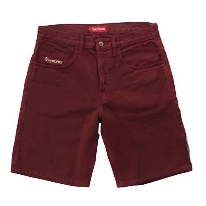 USED !!! SUPREME DENIM SKATE SHORT | Shopee Thailand