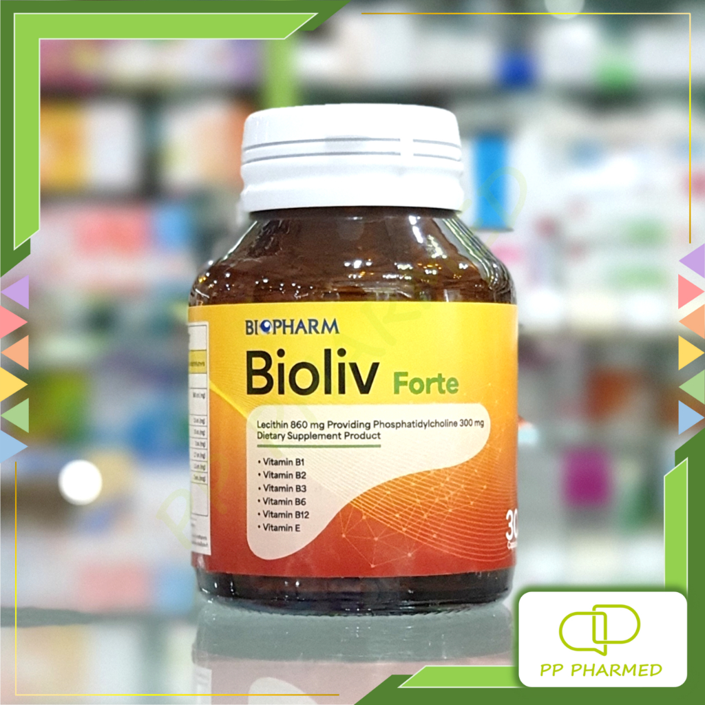 Bioliv Forte ช่วยดูแลสุขภาพตับ Phosphatidylcholine + Vitamin B,E 30 ...