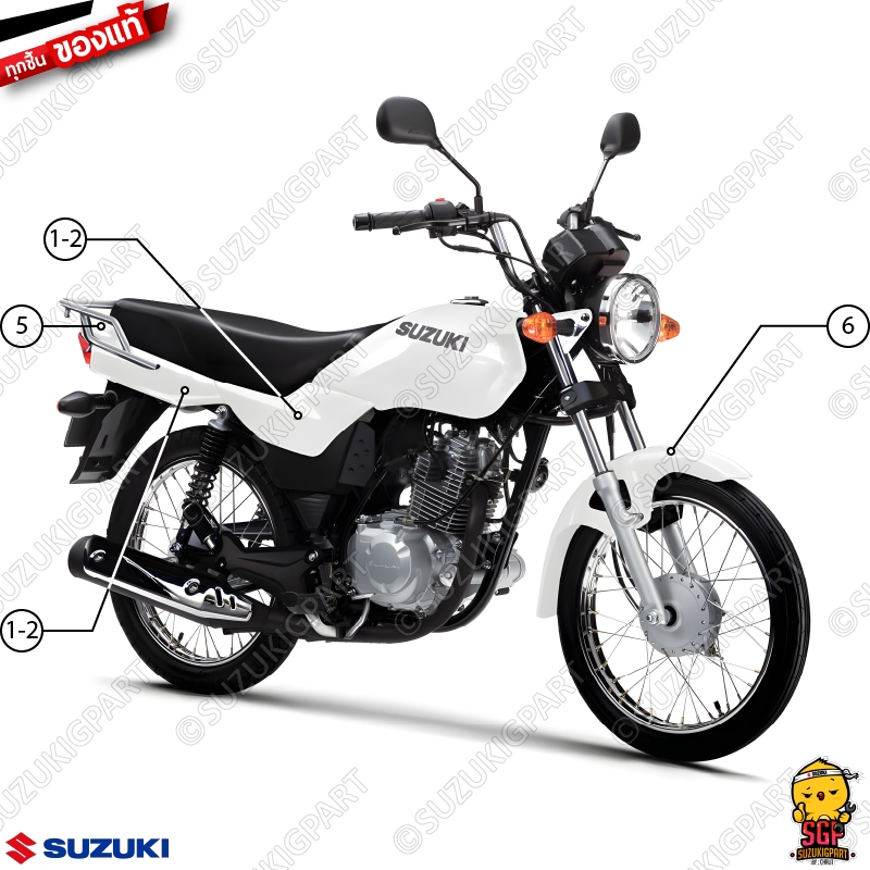 ชุดสี FRAME แท้ Suzuki GD110 2020 สีขาว | Shopee Thailand