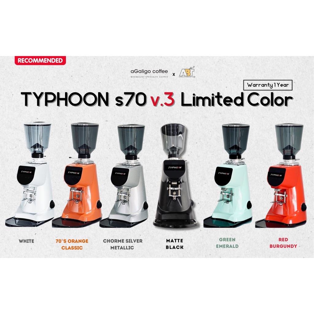 ***พร้อมส่ง*** เครื่องบดเมล็ดกาแฟ TYPHOON s70 v.3 (On Demand Auto ...
