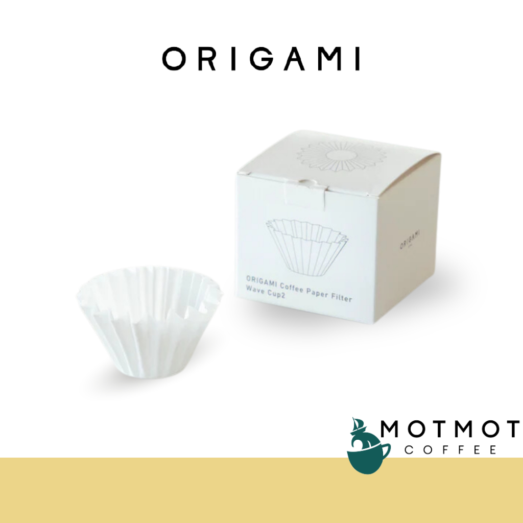 ORIGAMI Coffee Paper Filter Wave กระดาษกรองกาแฟ ทรง wave | MOTMOT ...