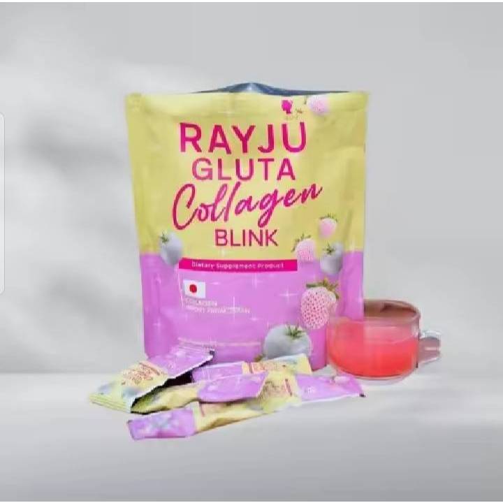 น้ำชง เรจู กลูต้า คอลลาเจน บริ้งค์ ตรา เรยา 1ห่อ30ซอง RAYJU Gluta Collagen Blink RAYYA BRAND ...