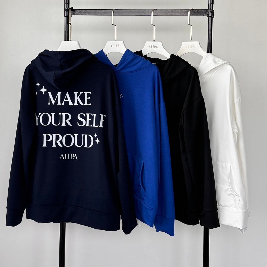Atipashop - ATIPA HOODIE BASIC เสื้อหนาวฮู้ดดี้ เสื้อกันหนาว แขนยาว ...