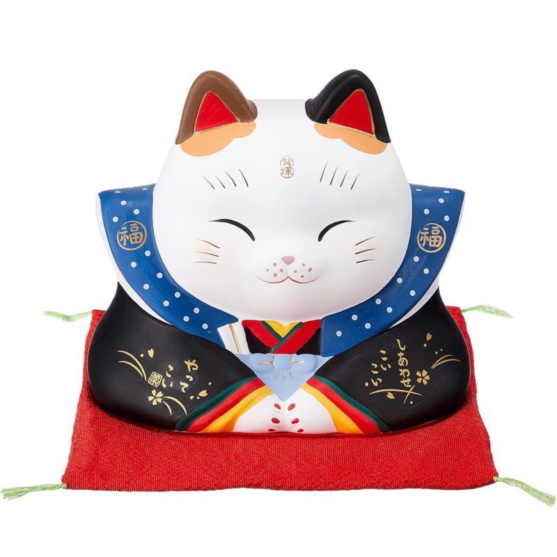 แมวกวัก Yakushi Kiln Nishiki Fukusuke Maneki Neko 7845 | Shopee Thailand