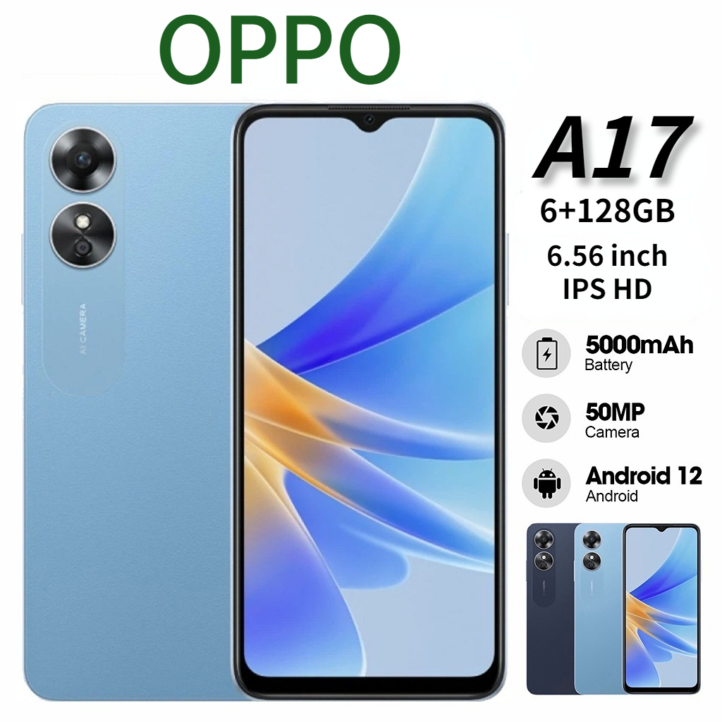 สมาร์ทโฟน OPPO A17 | RAM 6GB + ROM 128GB | กล้อง AI 50MP | ดีไซน์ให้ ...