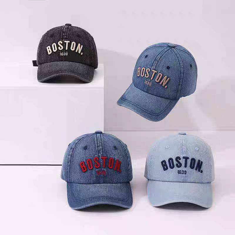 [พร้อมส่ง] หมวกเด็ก 2 - 8ปี รอบหัว:52-54 cm. หมวกแก๊ป (Cap) ผ้ายีนส์ ...