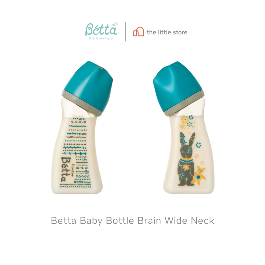 Dr.Betta Baby Bottle Brain Wide Neck - Happiness Bottle 240ml (PPSU) ขวดนมคอกว้าง (รูจุกกากบาท ...