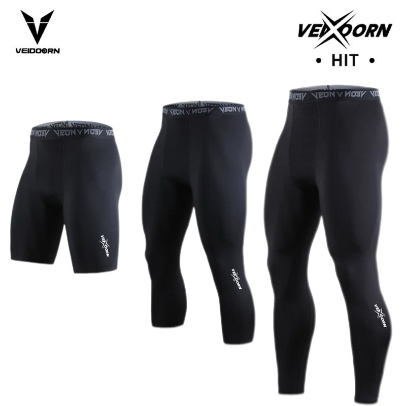 พร้อมส่ง veidoorn กางเกงรัดกล้ามเนื้อ แบบสั้น แบบ3/4 แบบยาว กางเกงรัด ...