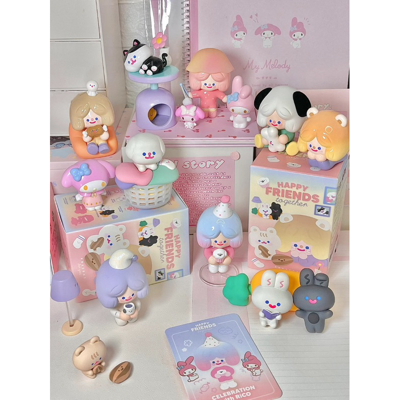 (พร้อมส่ง)[แบบจุ่ม]กล่องสุ่มRico Happy Friends Together | Shopee Thailand