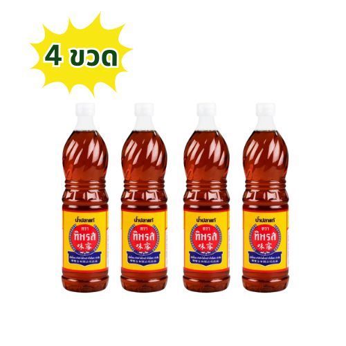 ทิพรส น้ำปลาแท้ ขวด 700 ml. x4 | Shopee Thailand