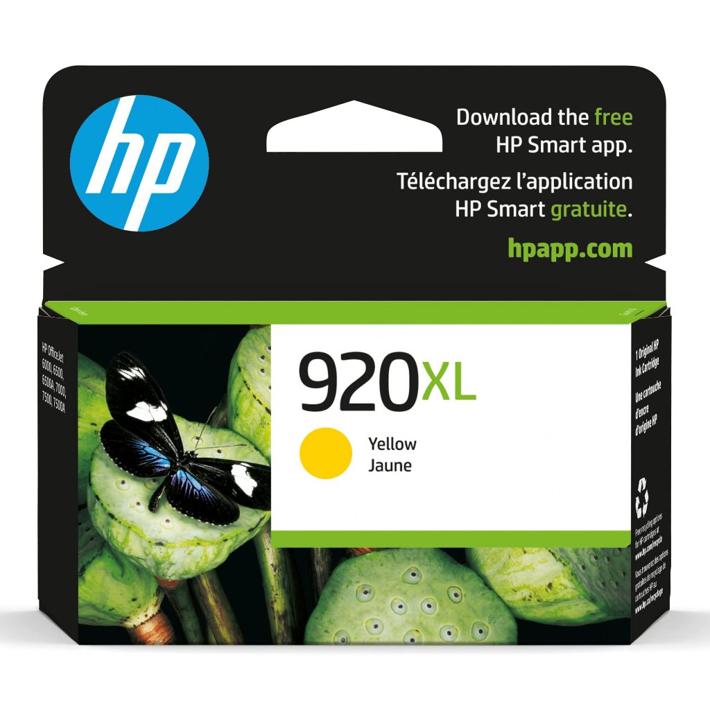 ตลับหมึก HP 920 XL (CD974AA) Inkjet Y ของแท้ 100% หมดอายุ FEB 2024 ...