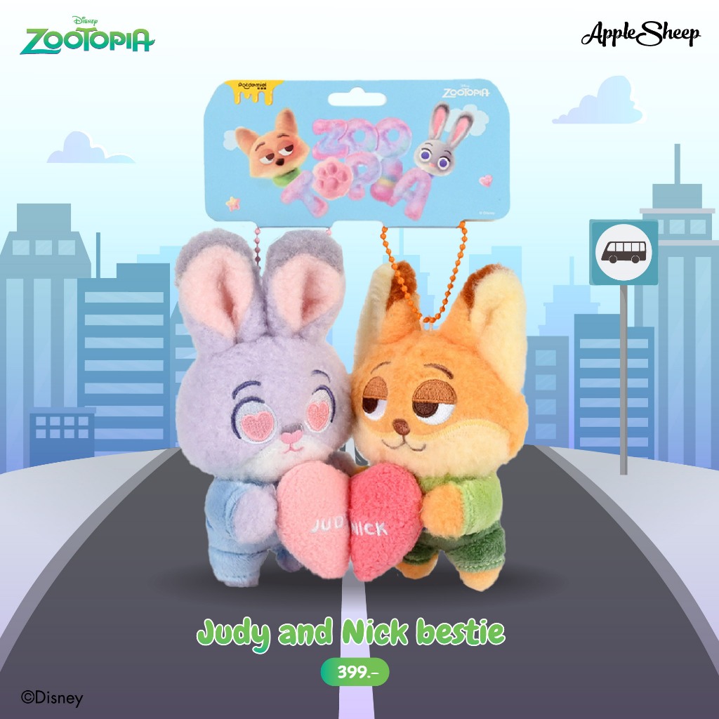 [Zootopia Keychain] พวงกุญแจตุ๊กตา ดิสนีย์ ซูโทเปีย จี้ห้อยตุ๊กตาน่ารัก ...