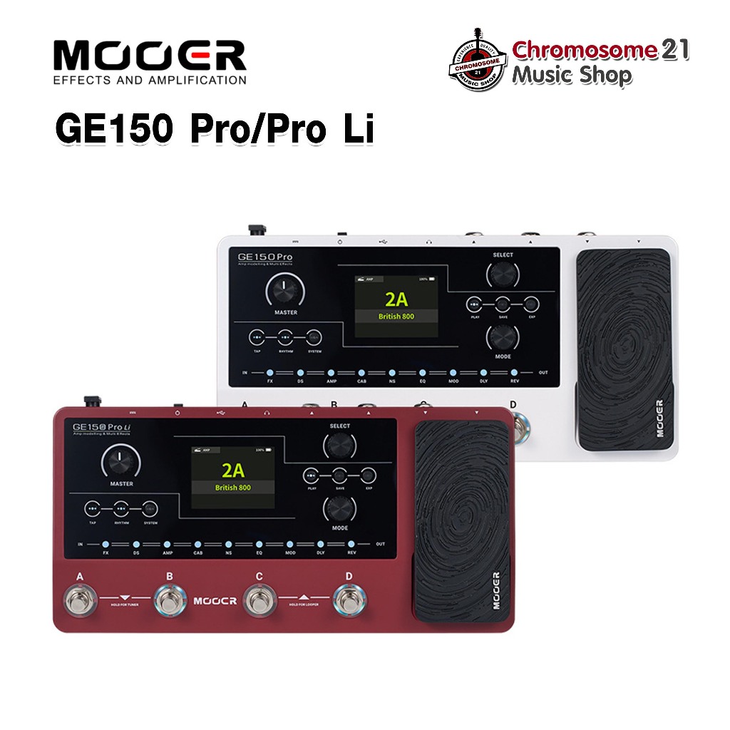 เอฟเฟคกีตาร์ Mooer GE150 Pro/Pro Li Intelligent Multi Effects | Shopee Thailand