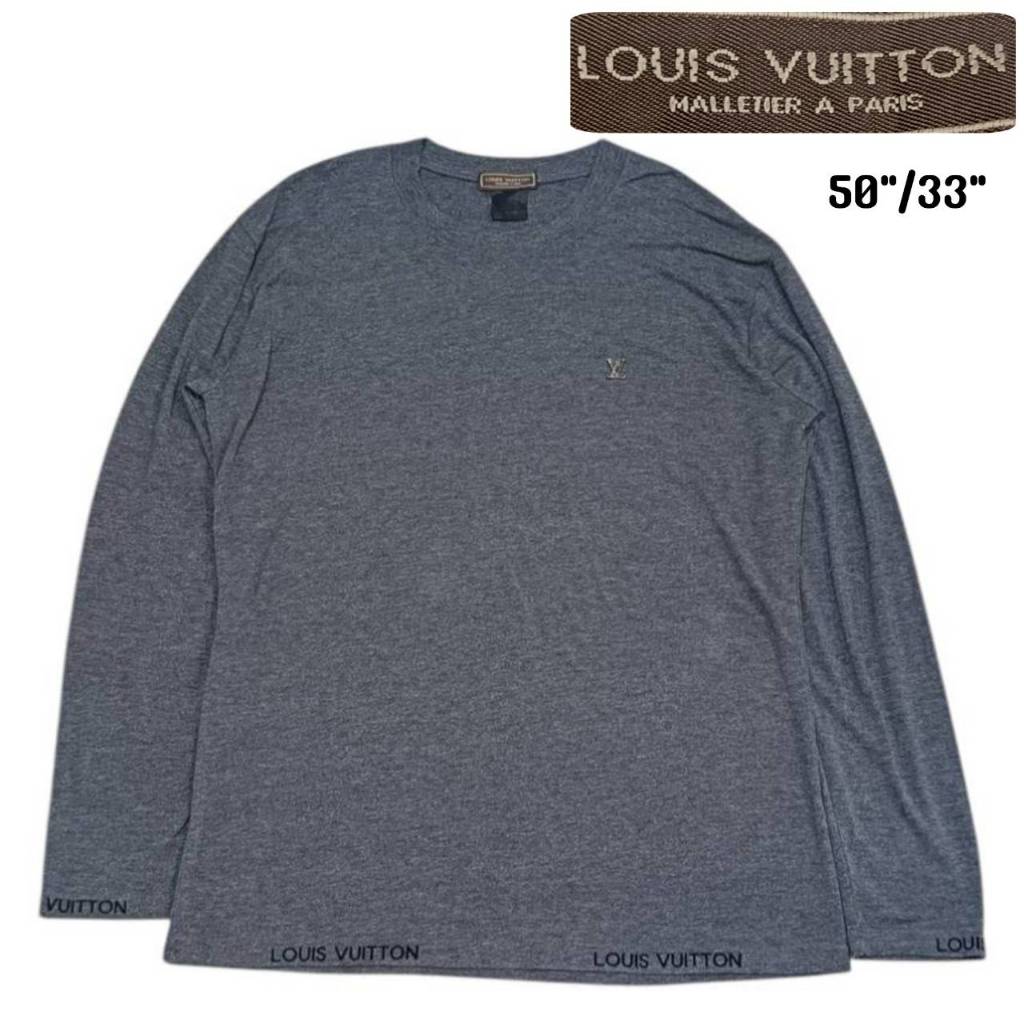 LOUIS LONG SLEEVE SHIRT เสื้อแขนยาว คอกลม ผ้าคอตตอลนุ่ม หลุย สีแดง หน้า ...
