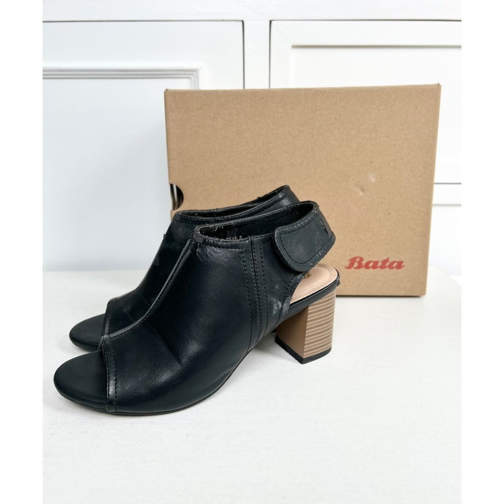 รองเท้าบูทสีดำด้านเสริมส้น งาน Bata Size 38 *มีตำหนินะคะ | Shopee Thailand
