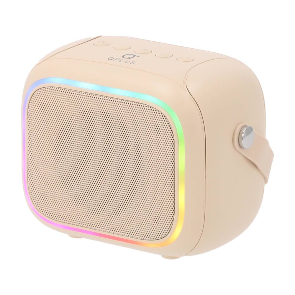 ลำโพง QPLUS LED mini Cube I Cream by Studio7 | Shopee Thailand