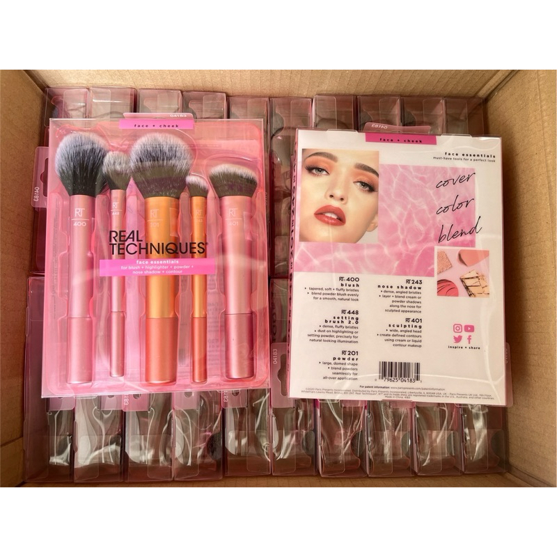 Real Techniques Face Essentials Brush Set | Shopee Thailand