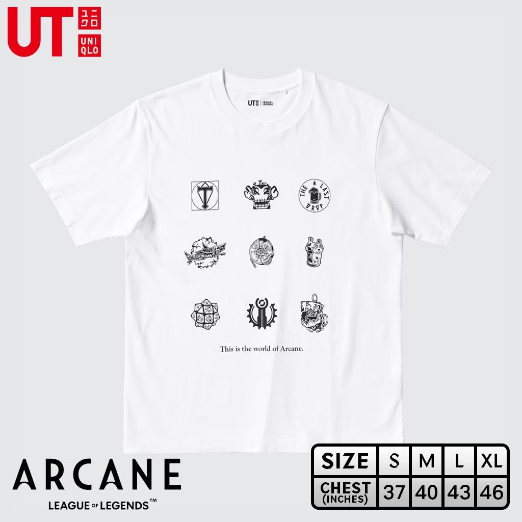 เสื้อยืด Uniqlo UT - Arcane League of Legends 0400 | Shopee Thailand