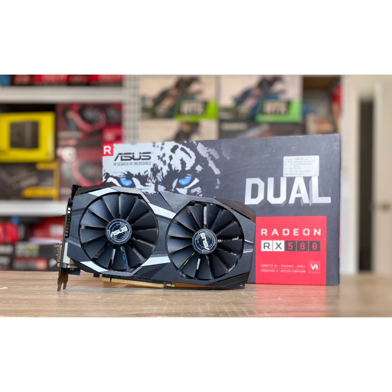 การ์จอ VGA ASUS RX580 8GB DUAL สภาพสวย มือสอง | Shopee Thailand