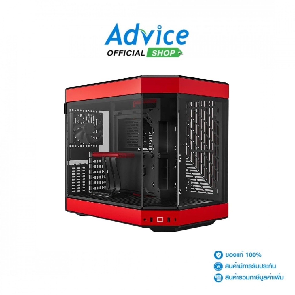 HYTE E-ATX CASE (NP) Y60 BLACK RED - A0164090 | Shopee Thailand