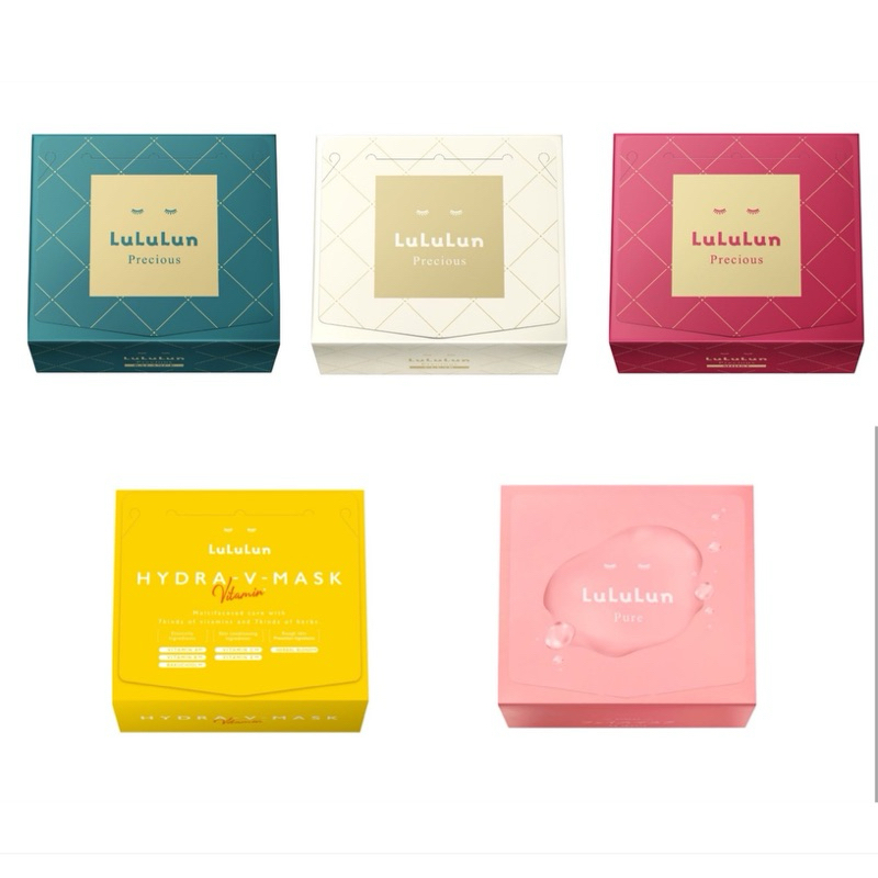 (แพ็ค 32 แผ่น) LuLuLun Precious Moist Face mask ลูลูลูน แผ่นมาส์กหน้า สูตรผิวกระชับ ลดริ้วรอย พร ...