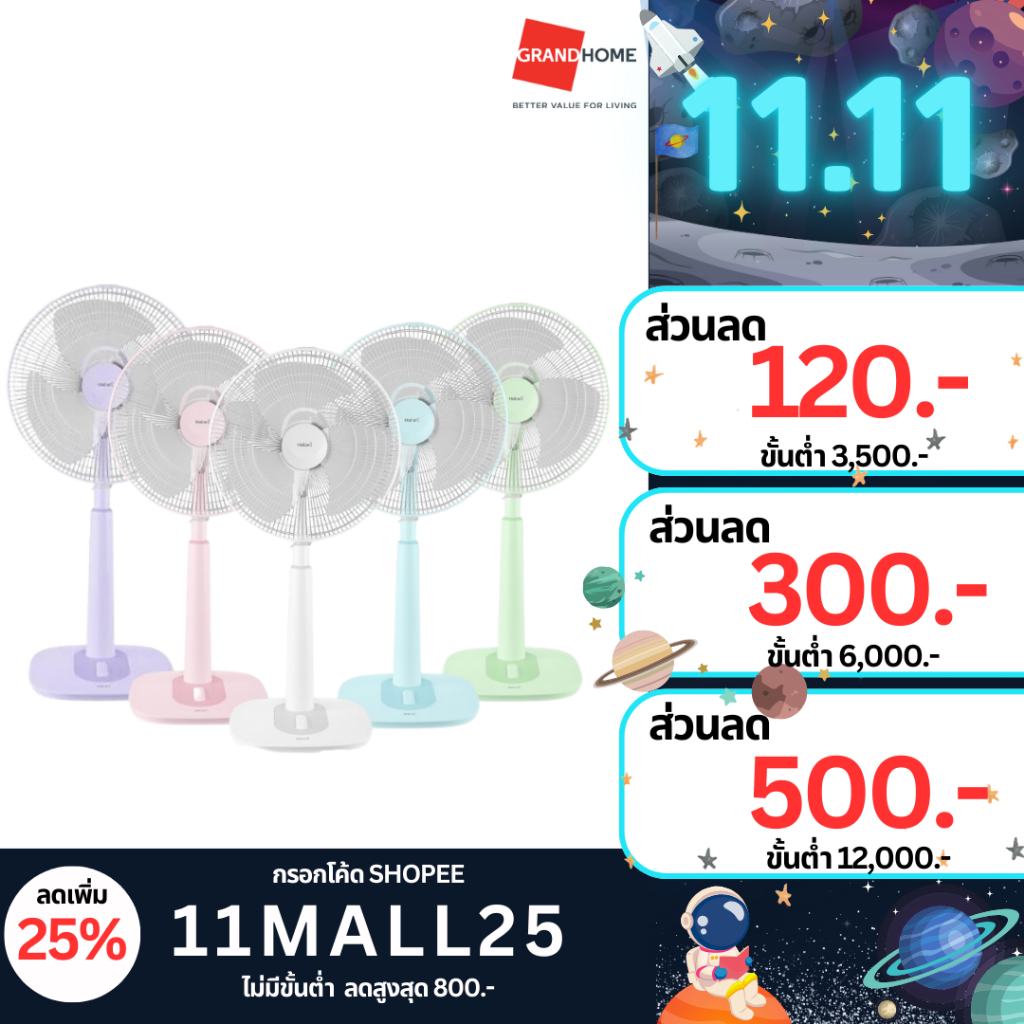 [พร้อมส่ง] พัดลม ตั้งพื้น ปรับระดับ HATARI รุ่น S16M1 16 นิ้ว รุ่น ...