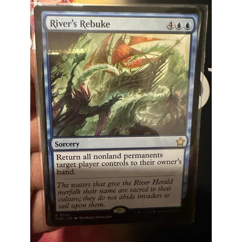 River’s Rebuke การ์ด Magic The Gathering ของแท้ จากชุด Foundations | Shopee Thailand