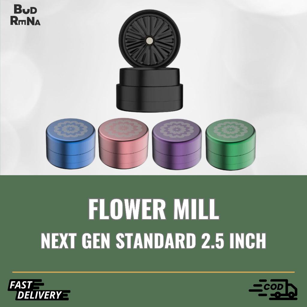 ส่งไว!! GRINDER ที่บด เครื่องบดสมุนไพร ฟาวเวอร์มิล FLOWER MILL Next Gen ...