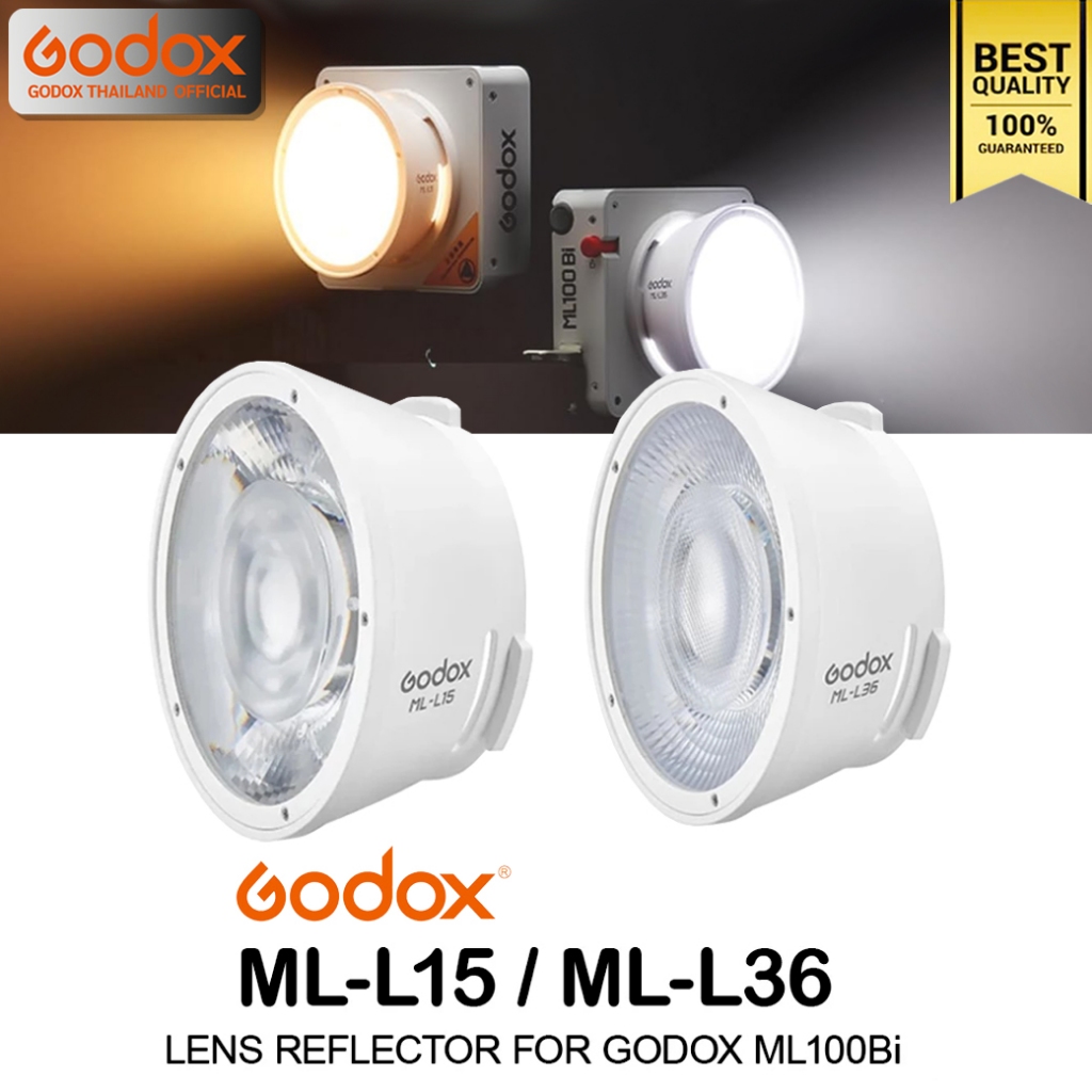 Godox Lens Reflector ML-L15, ML-L36 For LED ML100Bi | Shopee Thailand