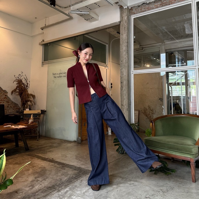 knockknock - TINTIN DENIM PANTS | Shopee Thailand