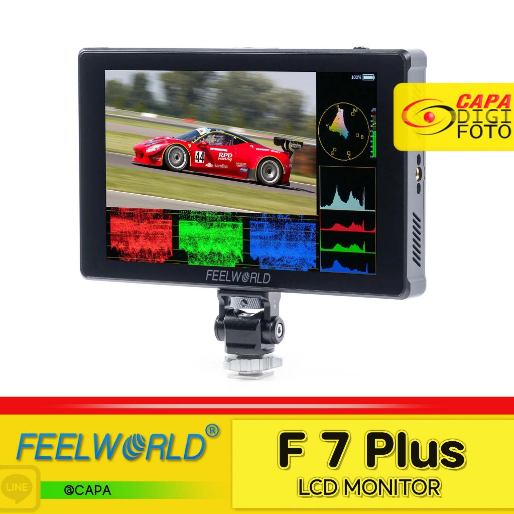FEELWORLD F7 PLUS จอมอนิเตอร์สำหรับกล้อง DSLR ขนาด 7 นิ้ว 1200 นิต หน้า ...