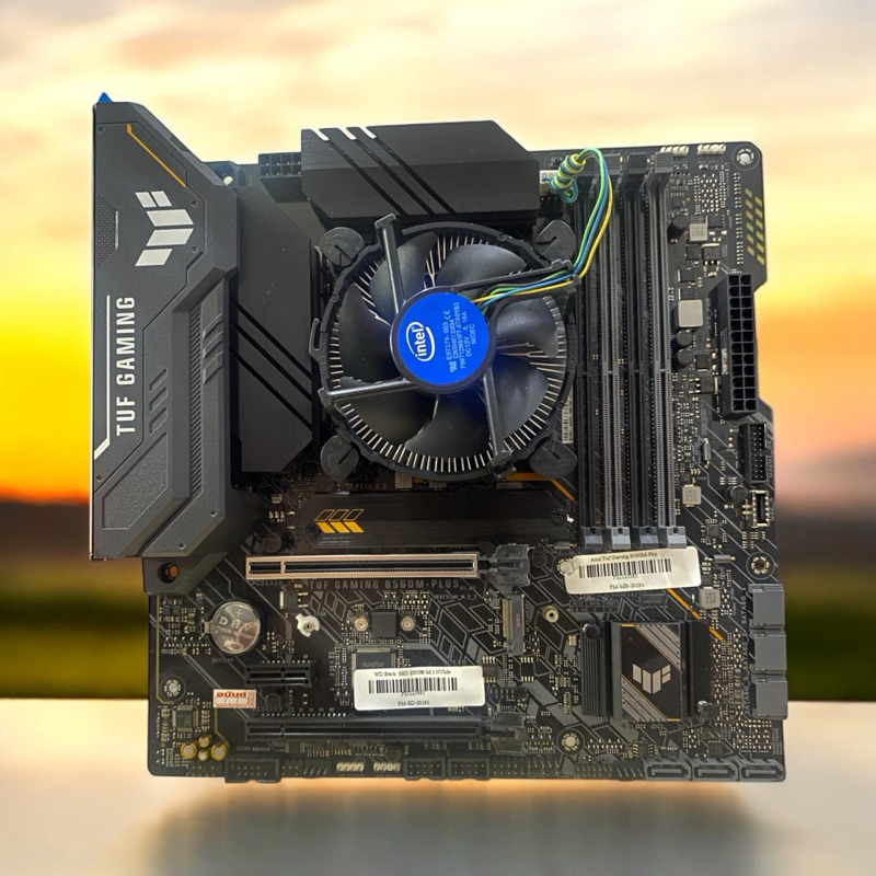 CPU GEN 10 i3-10100 CPU พร้อม เมนบอร์ด ASUS TUF B560 M PLUS | Shopee Thailand