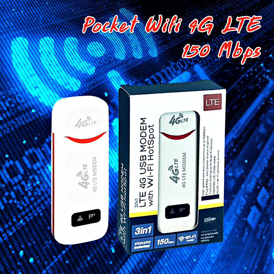 Pocket Wifi ตัวกระจายสัญญาณไวไฟ ชนิดเสียบUSB️ 4G LTE 150 Mbps USB ...