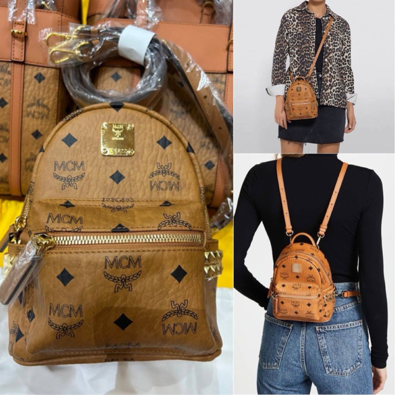 New Mcm X - mini backpack นานๆมาทีค่ะ มี2สาย ครอสได้ / สะพายเป้ได้ ...