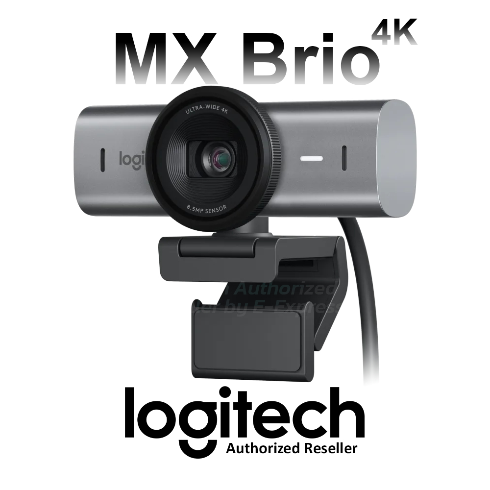 Logitech MX Brio [Graphite] กล้องเว็บแคม สีกราไฟท์ ของแท้ ประกันศูนย์ 1 ...