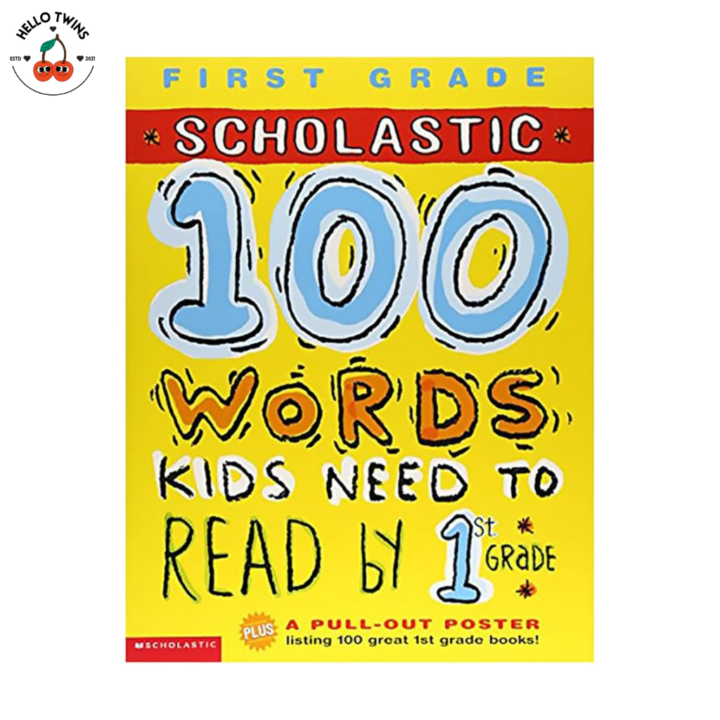 พร้อมส่ง Scholastic 100 Words Kids Need to Read by 1st Grade Book ...