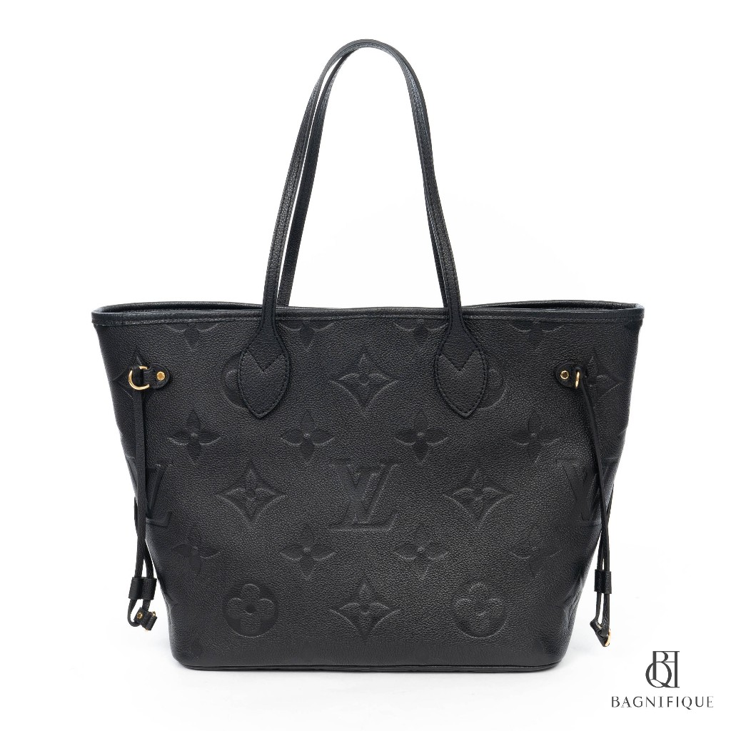 L V NEVERFULL MM BLACK MONOGRAM EMPREINTE GHW | Shopee Thailand