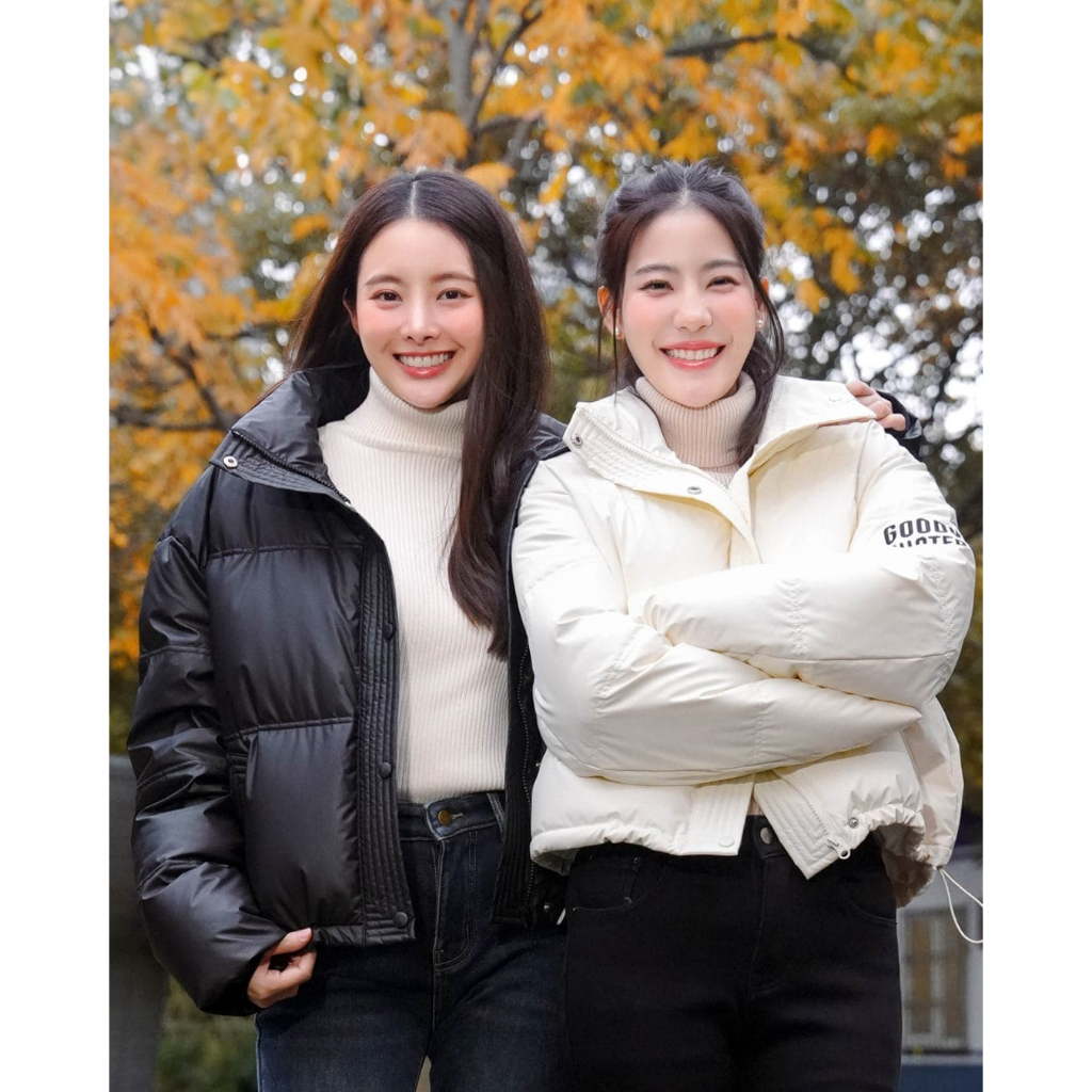 J042 GW leather down jacket เสื้อแจ็คเก็ต | Shopee Thailand
