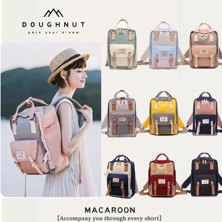 พร้อมส่งในไทย Doughnut macaroon Backpack Classic size กระเป๋าเป้โดนัท ...
