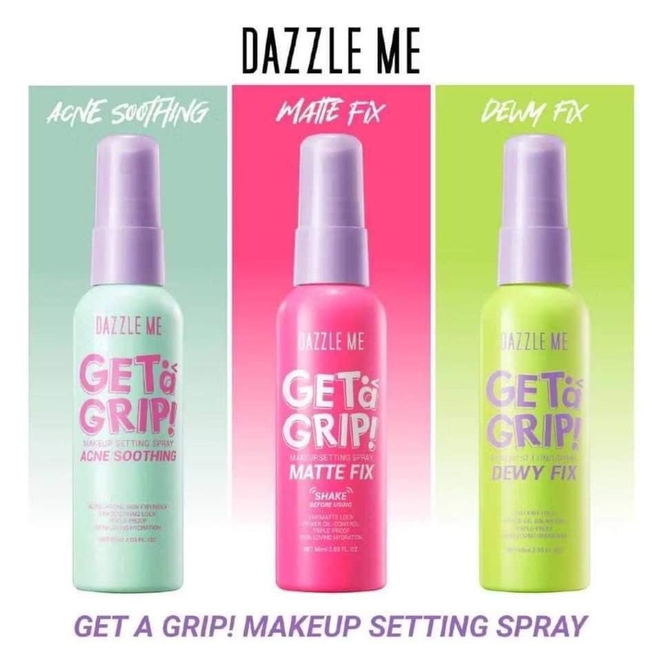 สเปรย์ล็อคเมคอัพ Dazzle Me Get a Grip! Makeup Setting Spray | Shopee ...