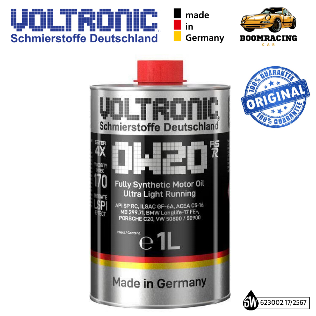 VOLTRONIC 0W20 RS-R Base Oil Group 4PAO+5ESTER 4X Made in Germany น้ำมันเครื่องสังเคราะห์แท้ 100 ...