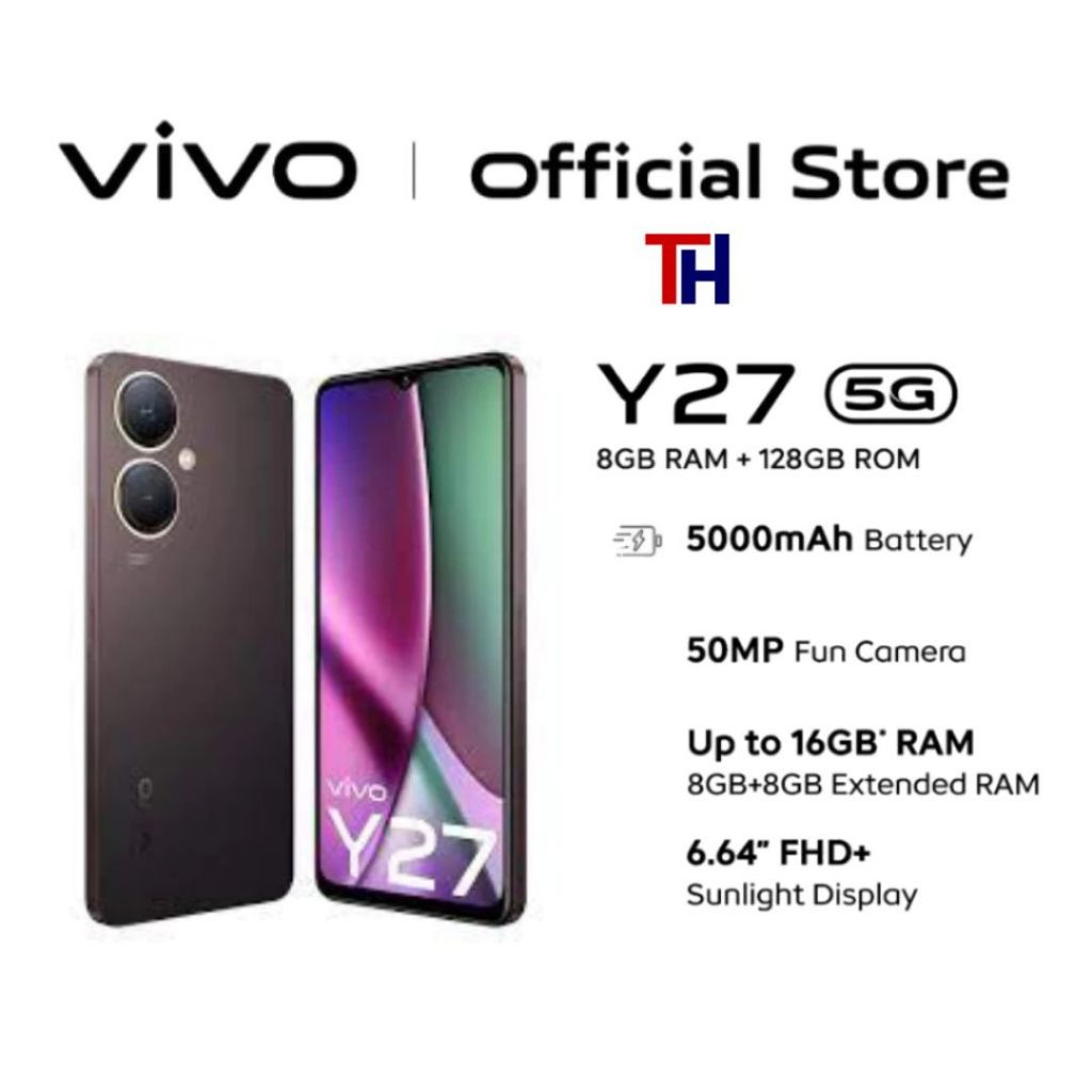 พร้อมส่ง VIVO Y27 (6+128GB) วีโว่โทรศัพท์มือถือ SmartPhone | Shopee ...