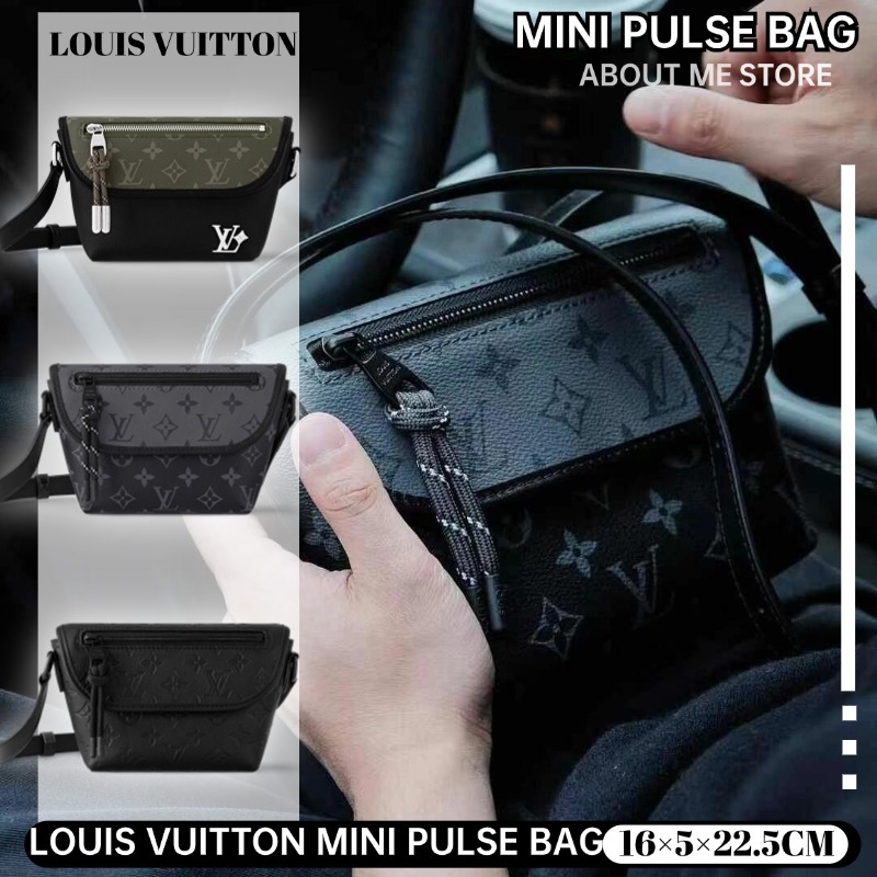 Louis Vuitton PULSE Mini Bag กระเป๋าสะพายข้างผู้ชาย | Shopee Thailand